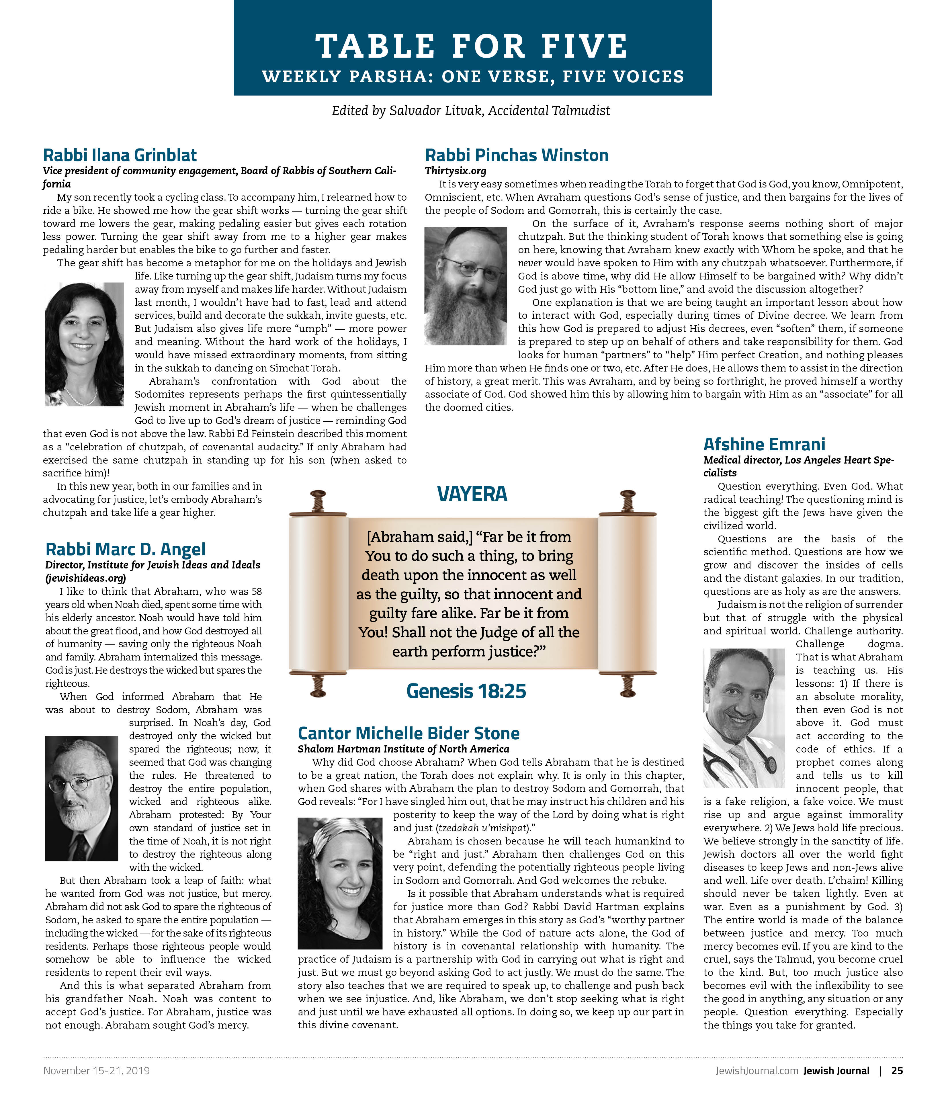 Bargaining With The Judge of the World - Vayera